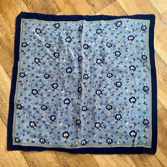 Accessories | Nice Silk Square Handkerchief Scarf | Poshmark